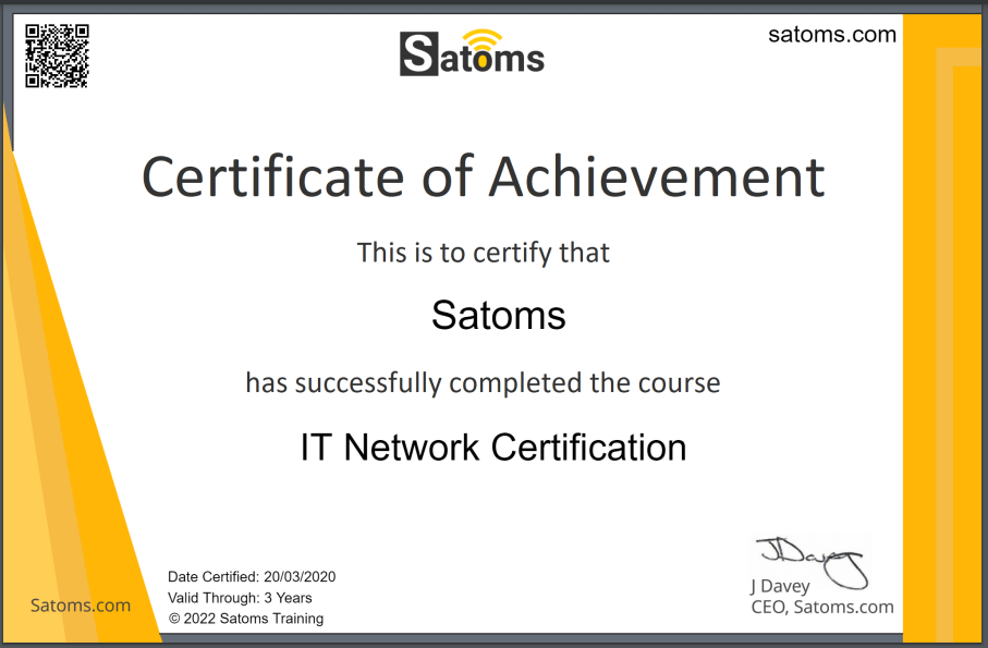 IT Network Certification Online
