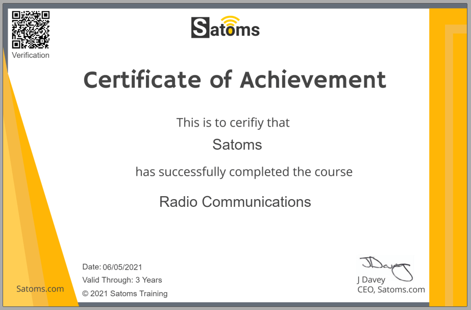 Radio Communications Training Course