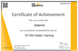 TETRA Digital Radio Training